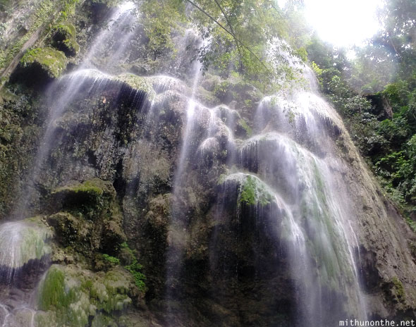Philippines: Tumalog Falls; Oslob church, Cuartel
